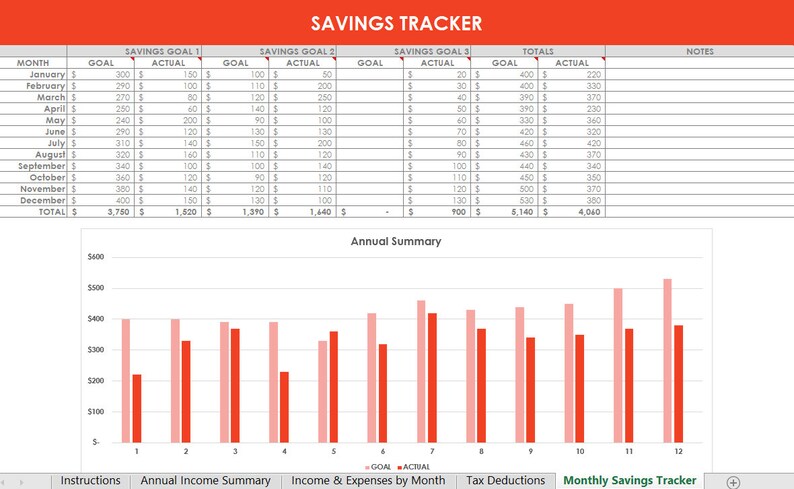 ALL 9 COLORS Budgeting Spreadsheets Excel Income Expenses - Etsy