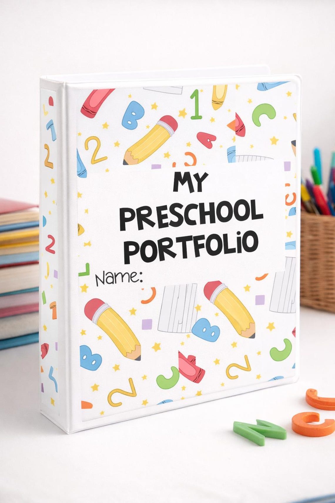 Pastel Rainbow Portfolio Binder Covers | Teacher, Student (PDF Download ...