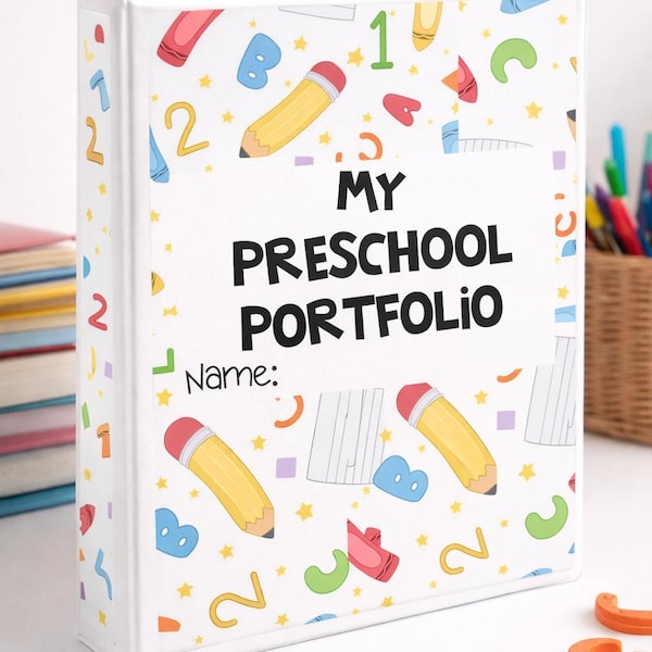 Portfolio Cover Page Preschool - Etsy