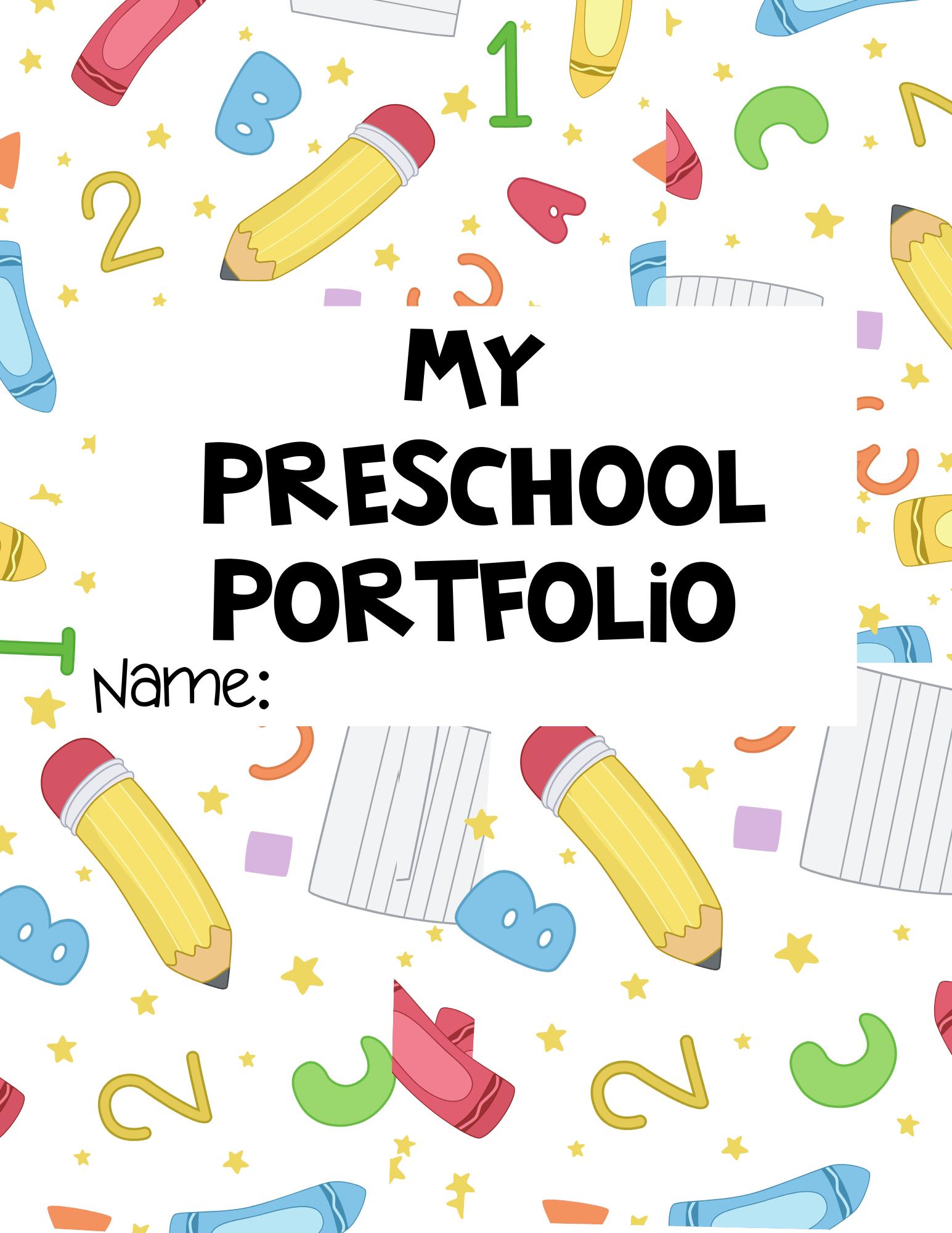 Printable Portfolio Binder Covers | Handwritten Folder Covers for ...