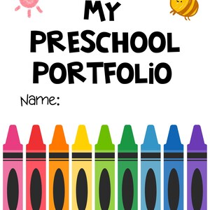 Printable Portfolio Binder Covers | Handwritten Folder Covers for ...