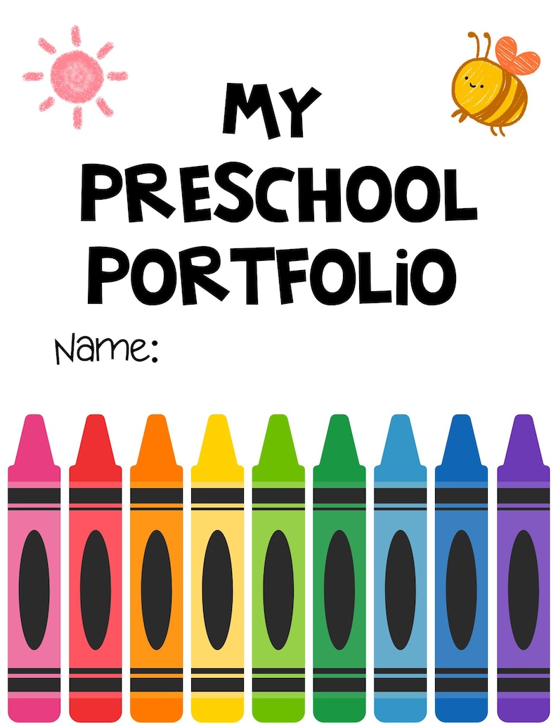 Printable Portfolio Binder Covers | Handwritten Folder Covers for ...