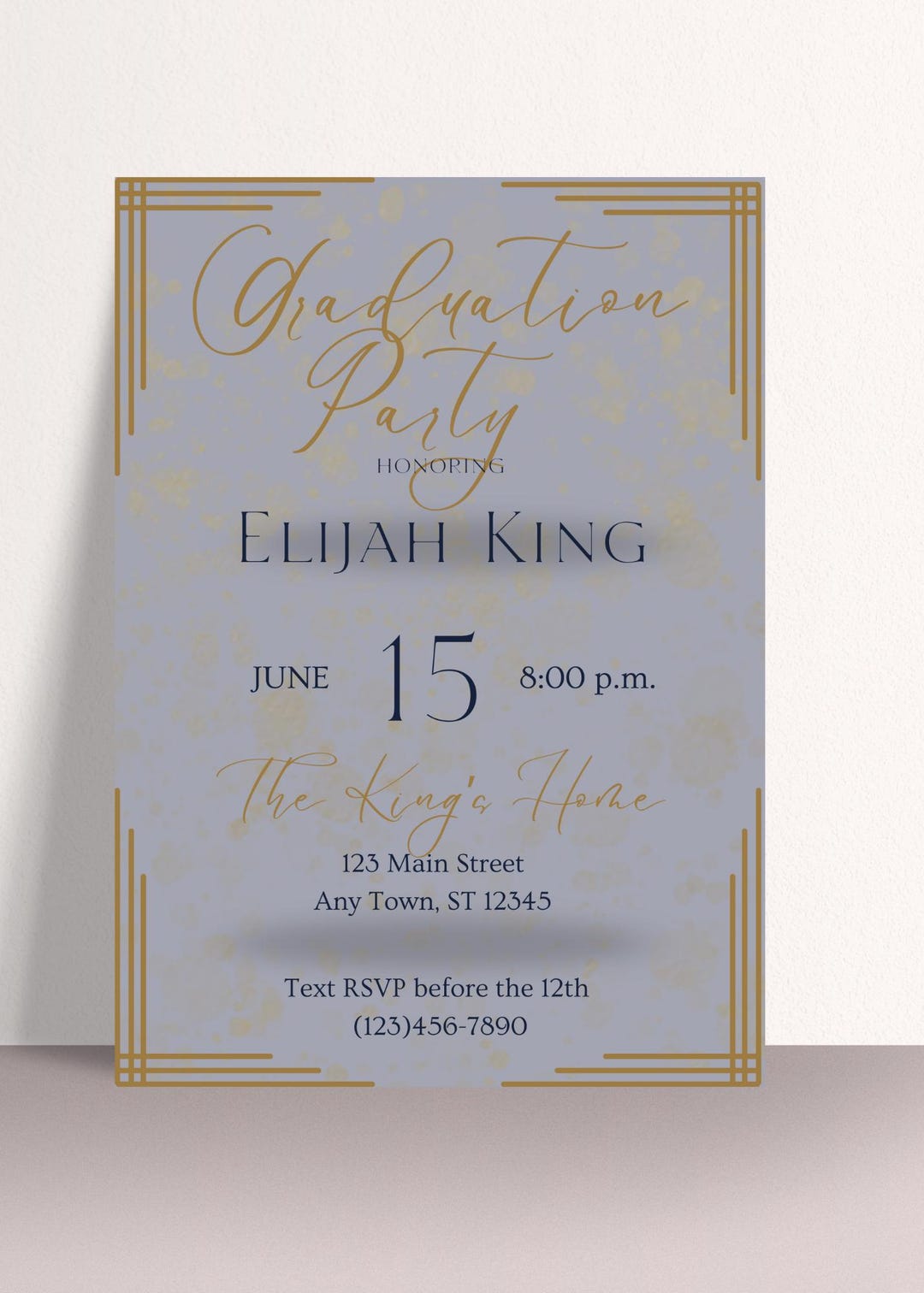 Graduation Party Invitation, Party Invite, Instant Editable Download ...