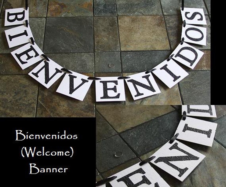 BIENVENIDOS Banner / Spanish Banner / Welcome / Greeting / Wedding ...