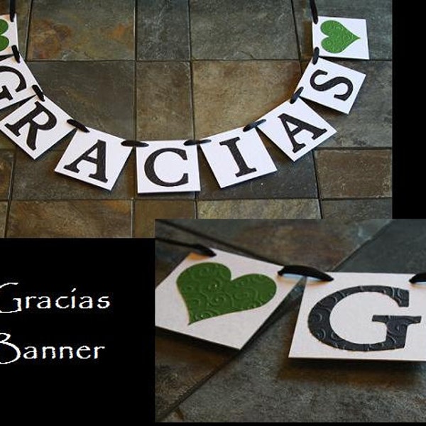 Gracias Banner - Etsy