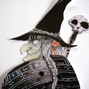 DIY Printable PDF Witch Paper Puppet Doll Halloween Ornement, Orange ...