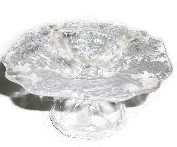 Cambridge Glass Wildflower Cheese Stand - Pattern 3400 - Etsy