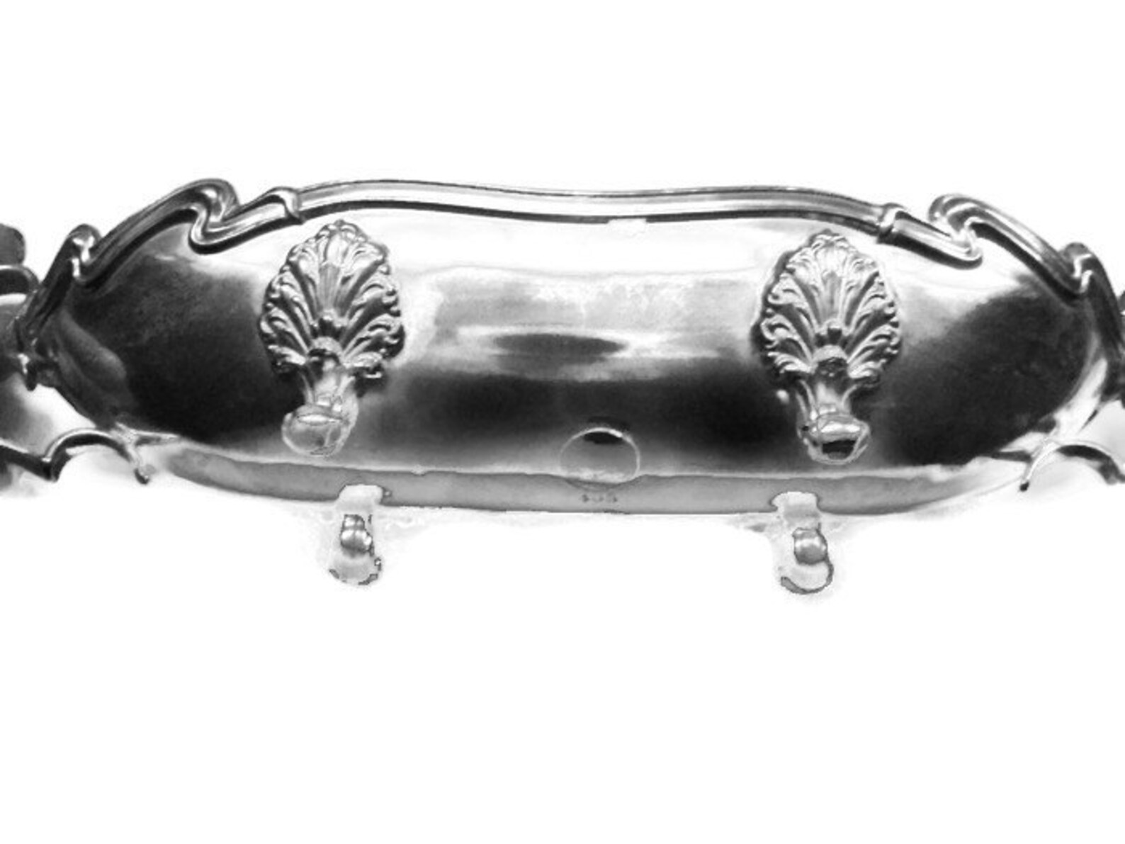 Knickerbocker Silver Co. Silver Plated Double Handled Footed Serving ...