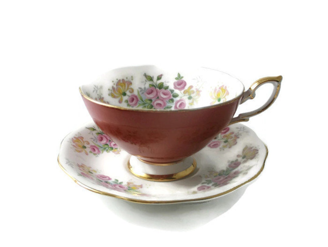 Royal Standard Tea Cup and Saucer, Fine Bone China Footed Tea Cup and ...