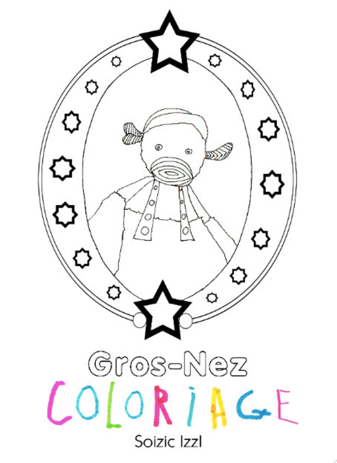 Livret Coloriage Gros-Nez - Etsy France