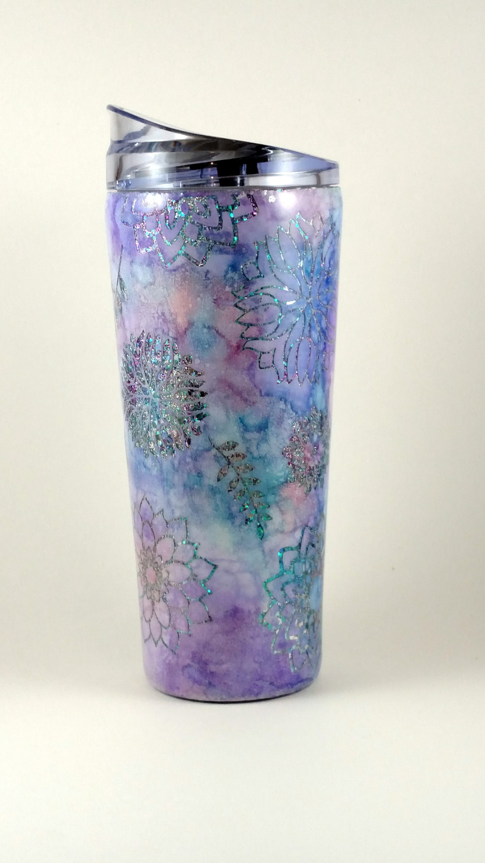 Glitter Tumbler Alcohol Ink Peekaboo Tumbler Custom Etsy