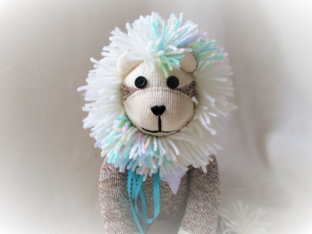 Sock Monkey Wish Lion - Etsy