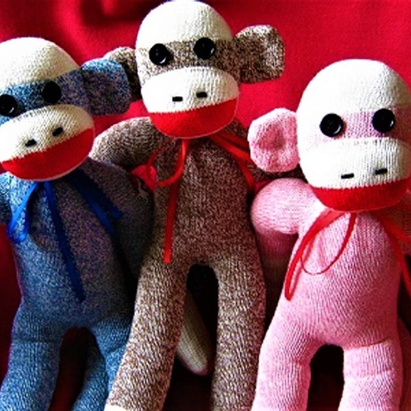 Brown Sock Monkey - Etsy