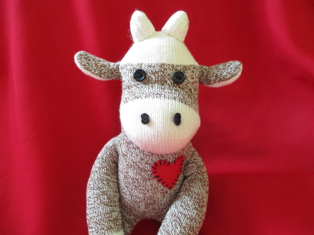 Sock Monkey Cow Bob the Bodacious - Etsy