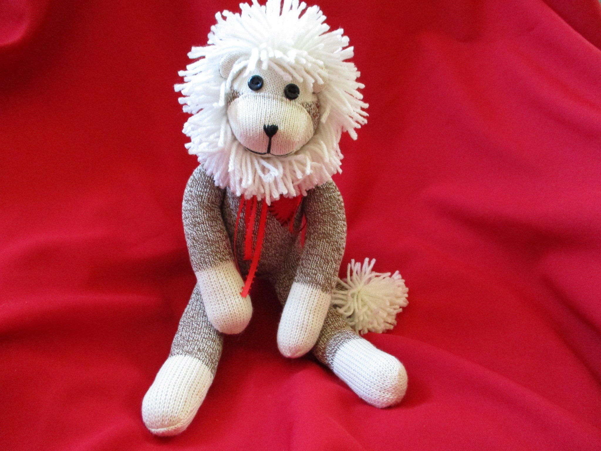 Sock Monkey Lion - Etsy
