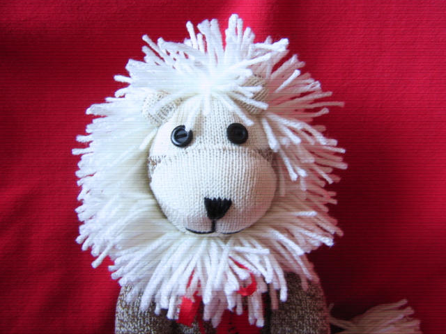 Sock Monkey Lion | Etsy