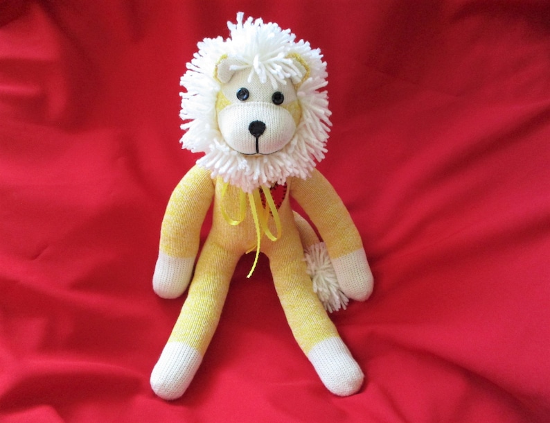 Sock Monkey Lion Leo the Bravehearted King of the Jungle - Etsy