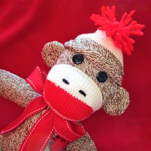 Sock Monkey Classic 16" - Etsy