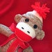 Sock Monkey Classic 16" - Etsy