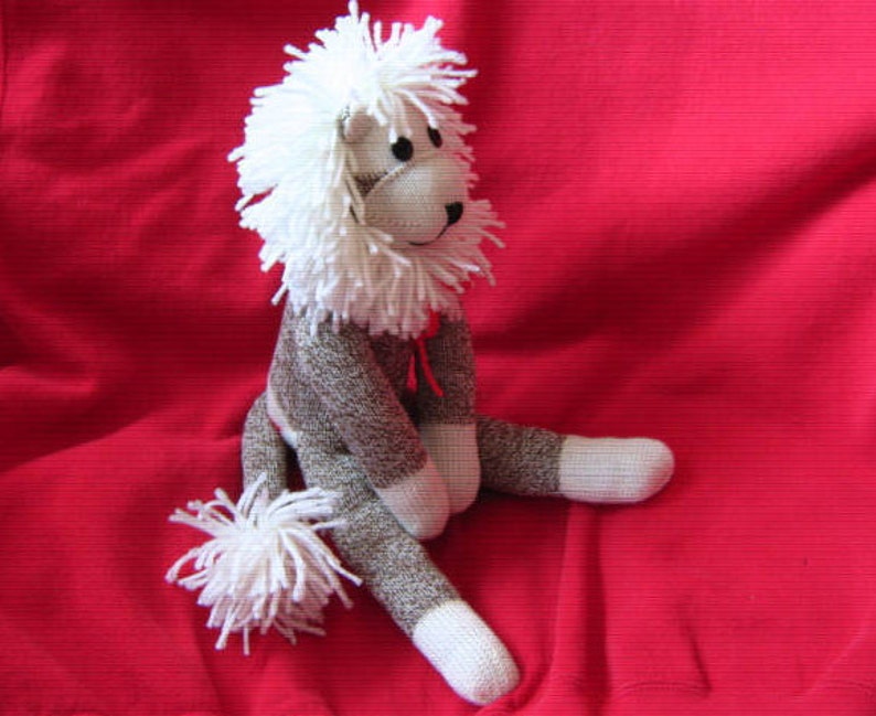Sock Monkey Lion - Etsy