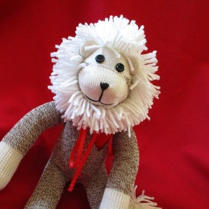 Sock Monkey Lion - Etsy