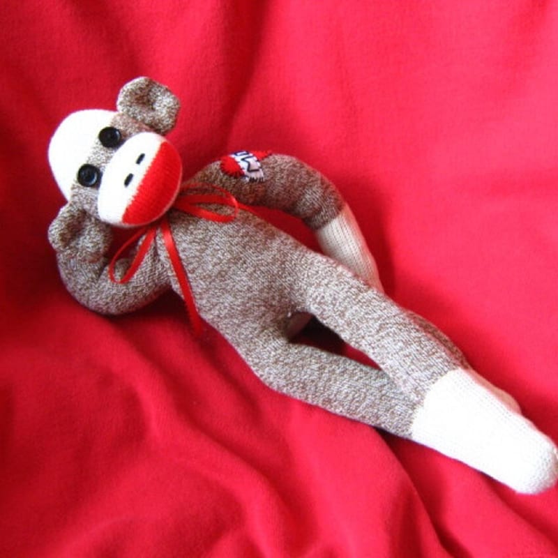 Sock Monkey Art - Etsy