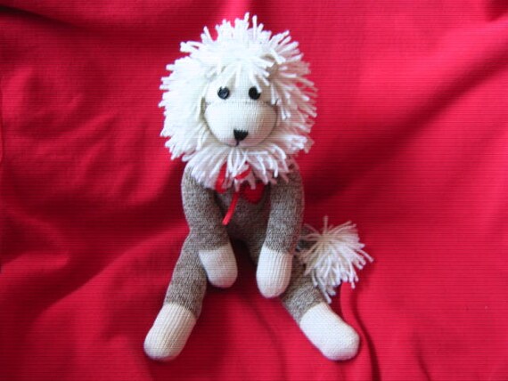 Sock Monkey Lion | Etsy