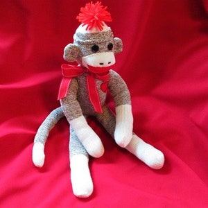 Sock Monkey Doll Classic 20" - Etsy