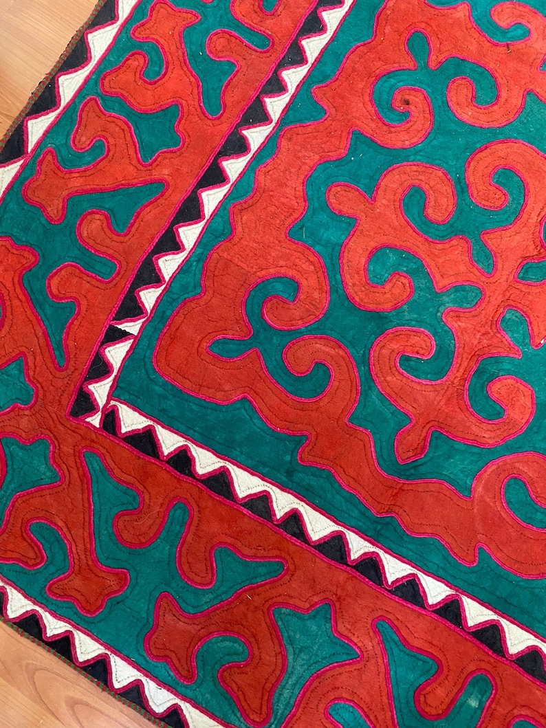 Big Old Shyrdak Kazakh and Kyrgyz Carpet Rug Vintage Old - Etsy