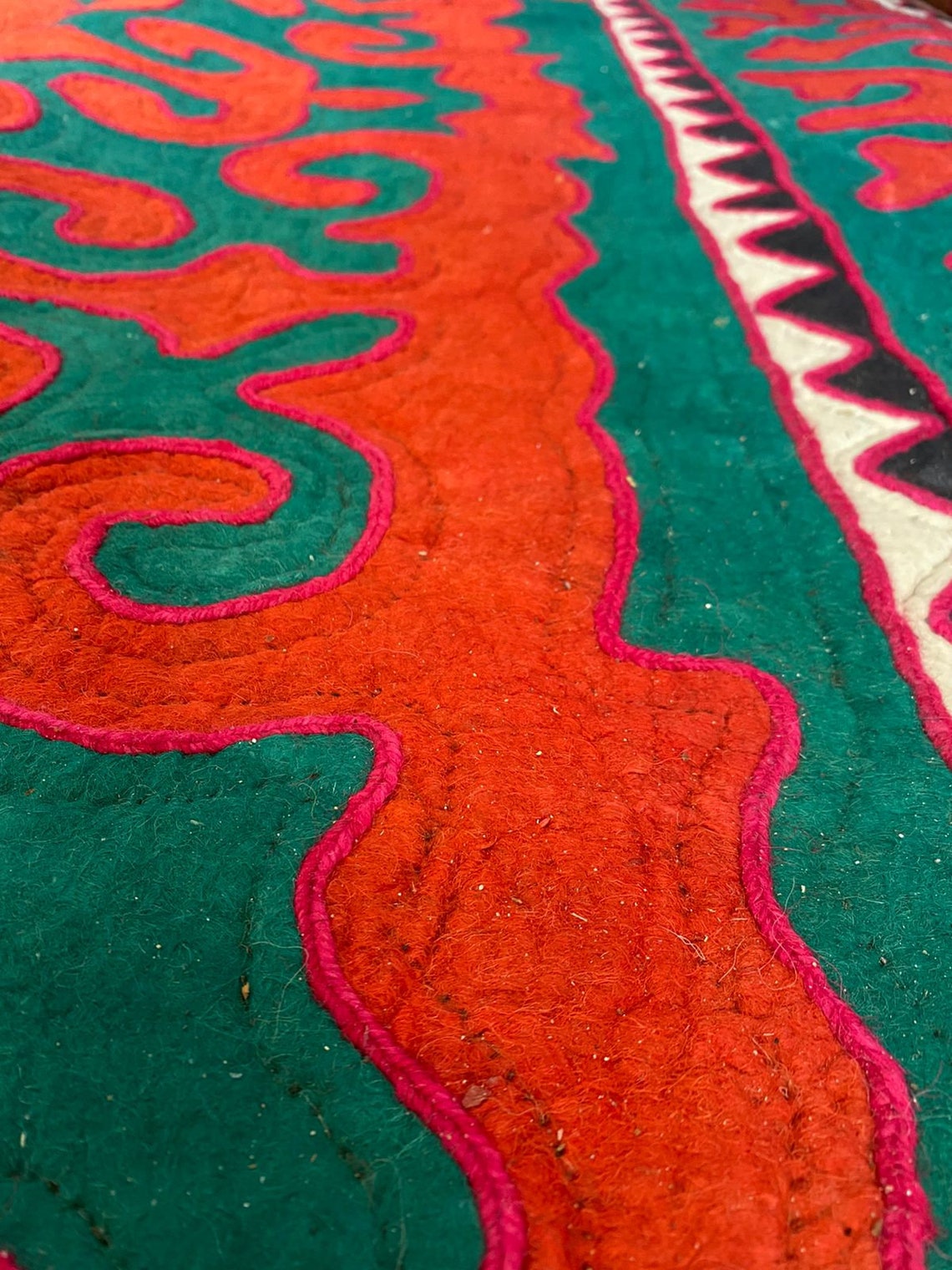 Big Old Shyrdak Kazakh and Kyrgyz Carpet Rug Vintage Old - Etsy