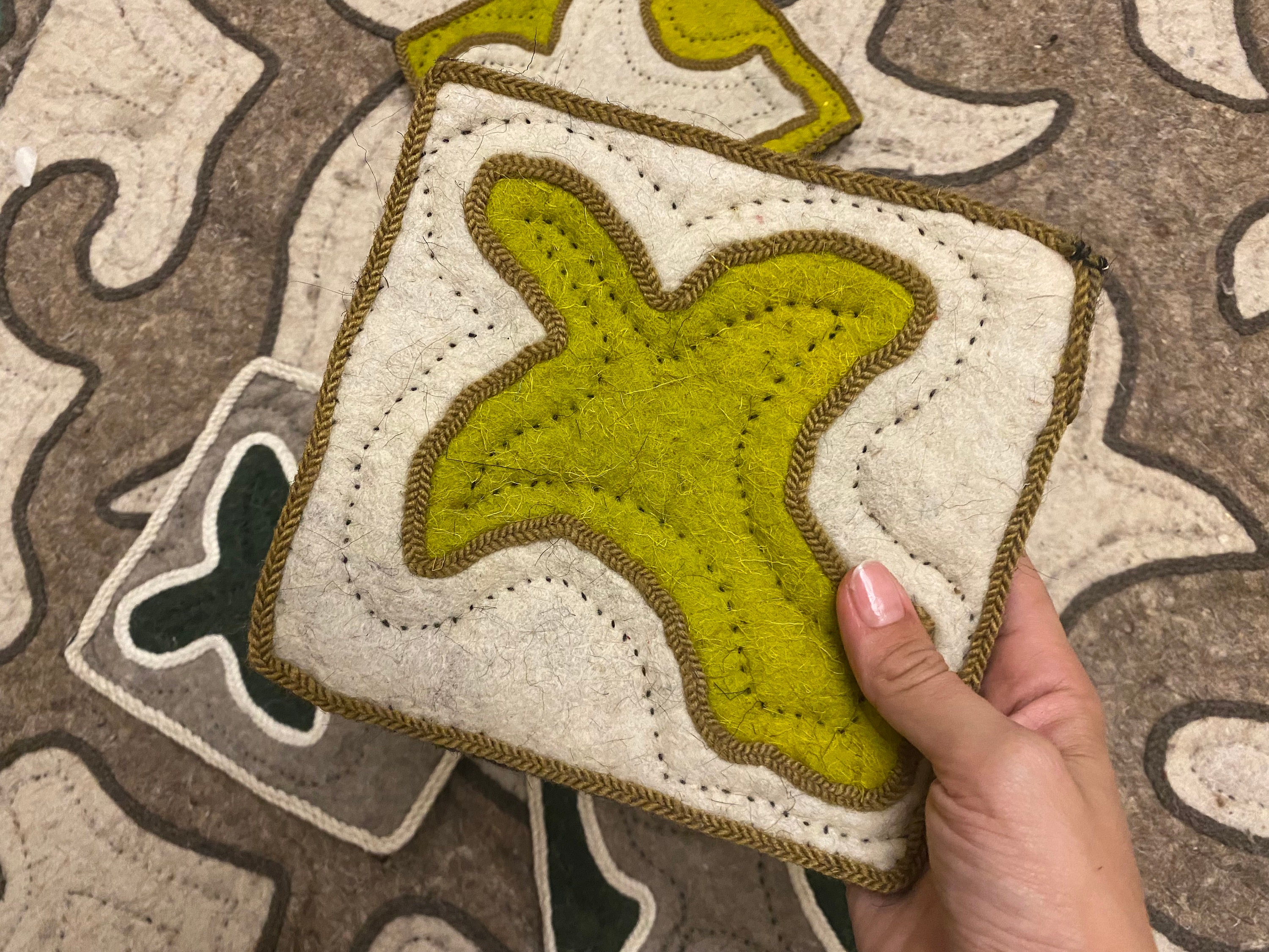 Small Shyrdak From Western Mongolia Kyrgyzstan Syrmak Felt Rug - Etsy