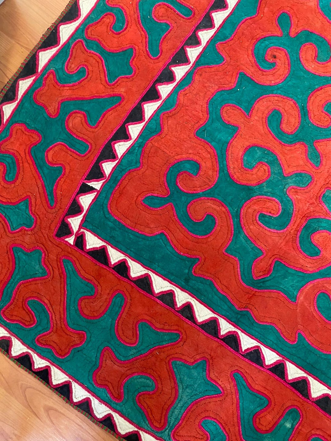 Big Old Shyrdak Kazakh and Kyrgyz Carpet Rug Vintage Old - Etsy