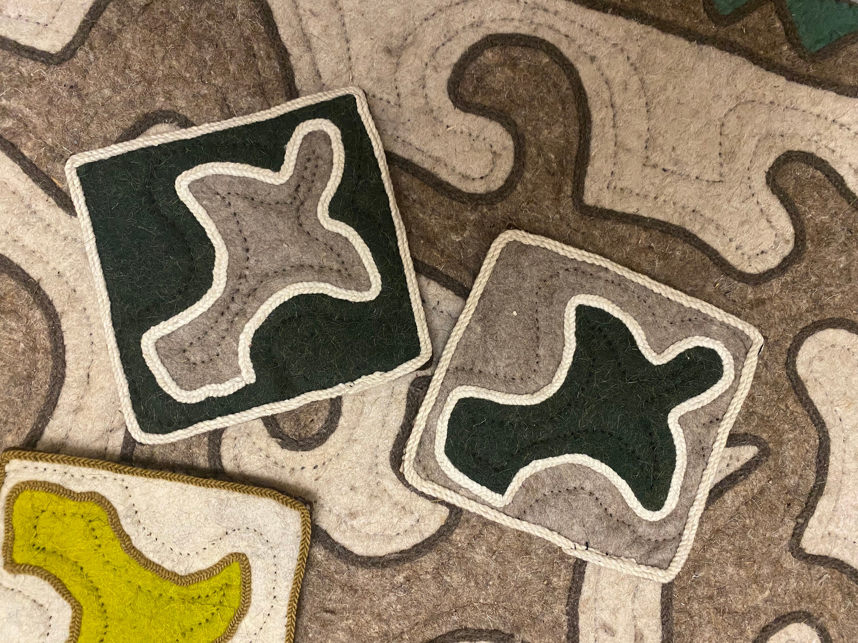 Small Shyrdak From Western Mongolia Kyrgyzstan Syrmak Felt Rug - Etsy