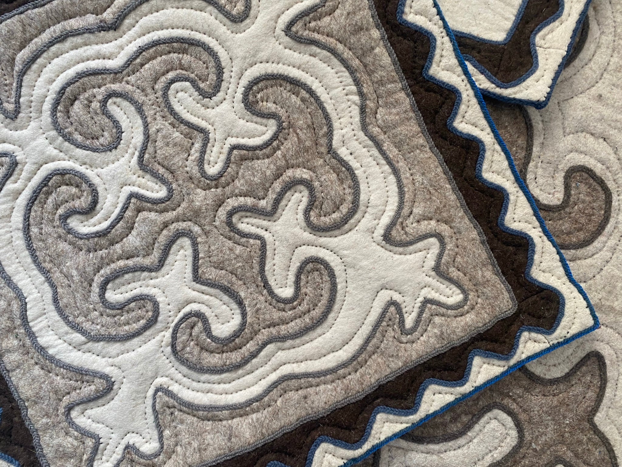 Small Shyrdak From Western Mongolia Kyrgyzstan Syrmak Felt Rug - Etsy