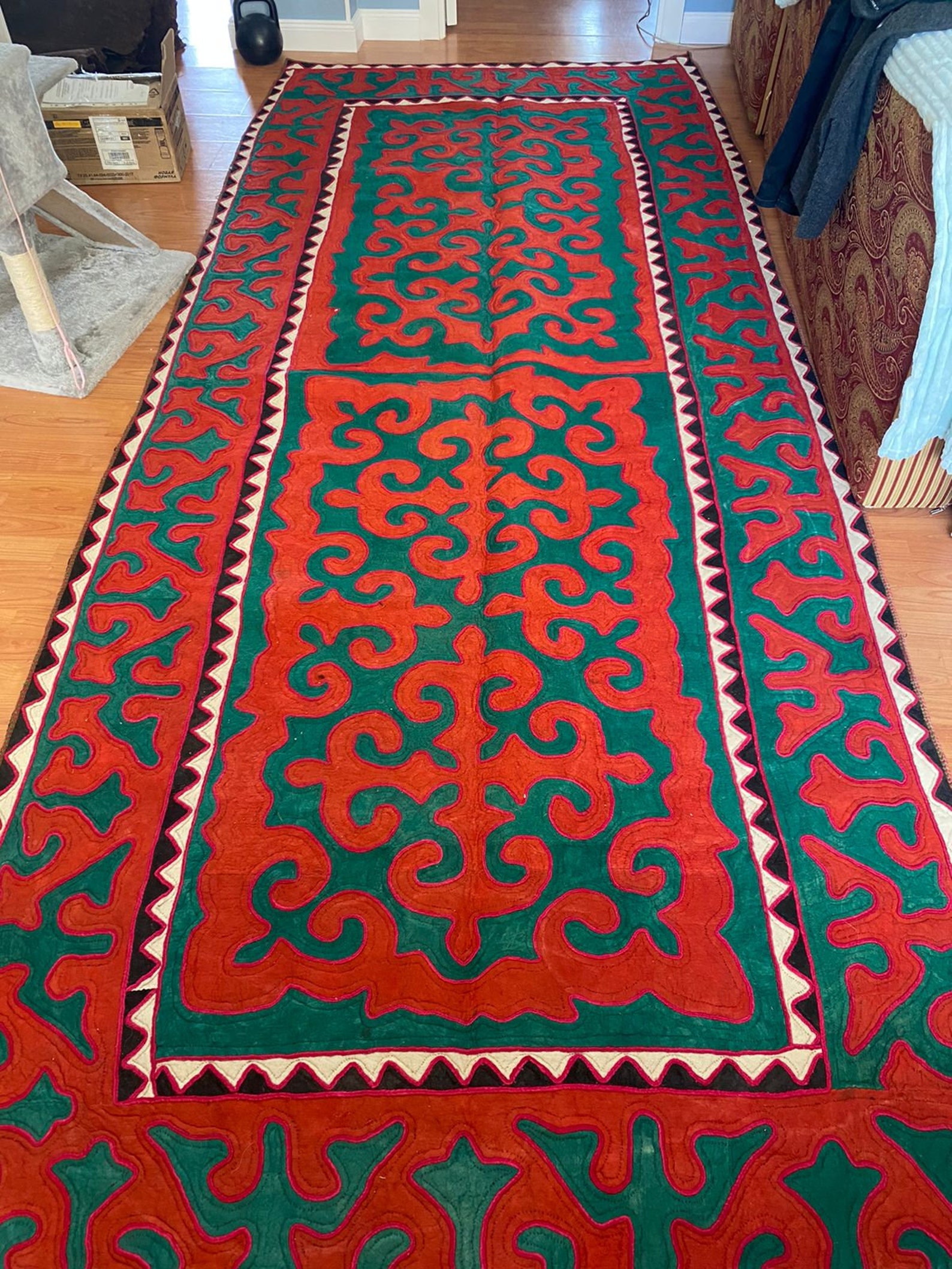 Big Old Shyrdak Kazakh and Kyrgyz Carpet Rug Vintage Old - Etsy