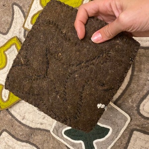 Small Shyrdak From Western Mongolia Kyrgyzstan Syrmak Felt Rug - Etsy