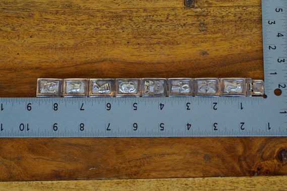 Heavy Egyptian Sterling Silver Bracelet --- 51 grams - Gem