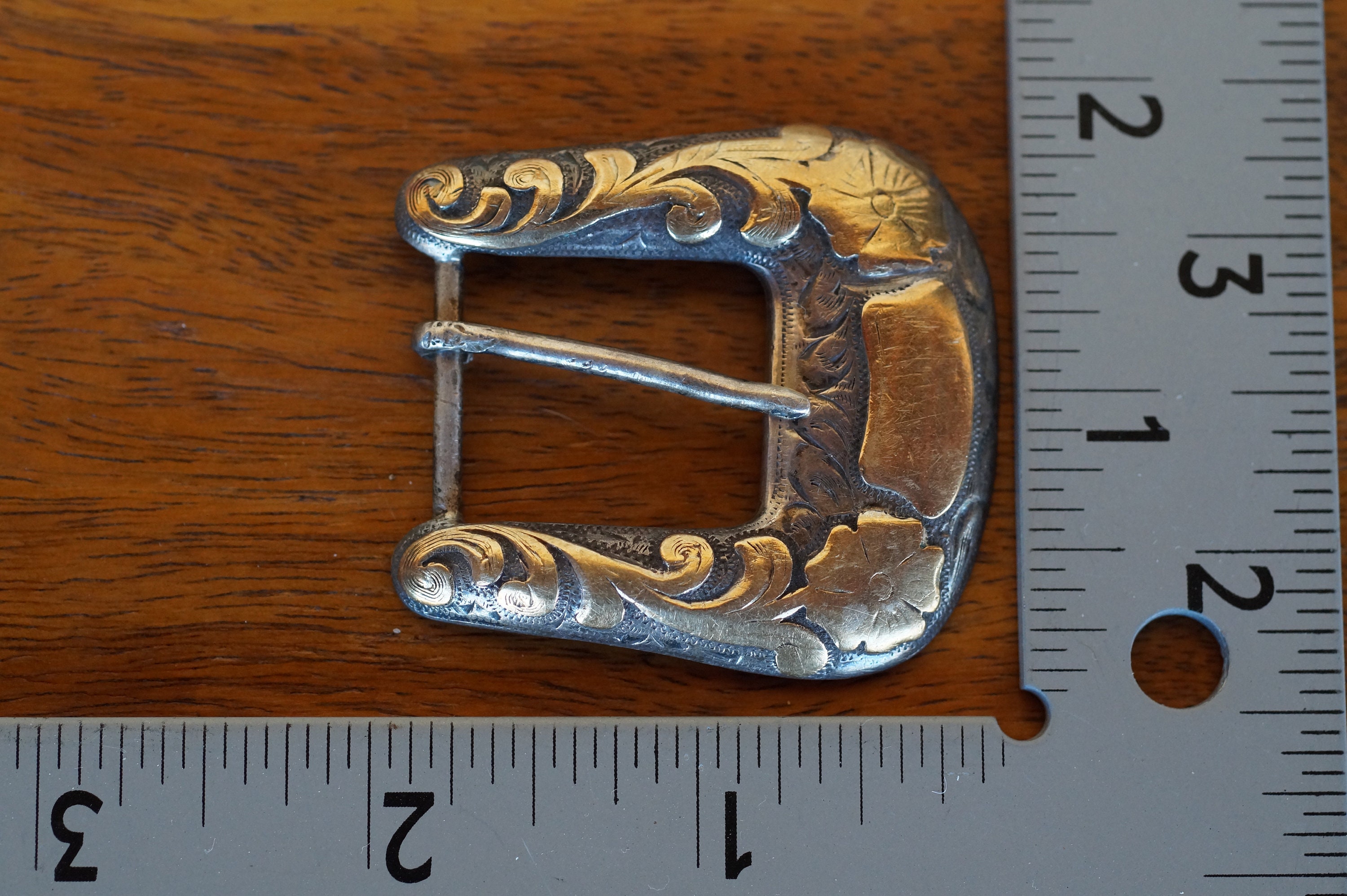 Stunning 1940's Soulages Sterling Silver and 10K Gold Texas Ranger Belt ...