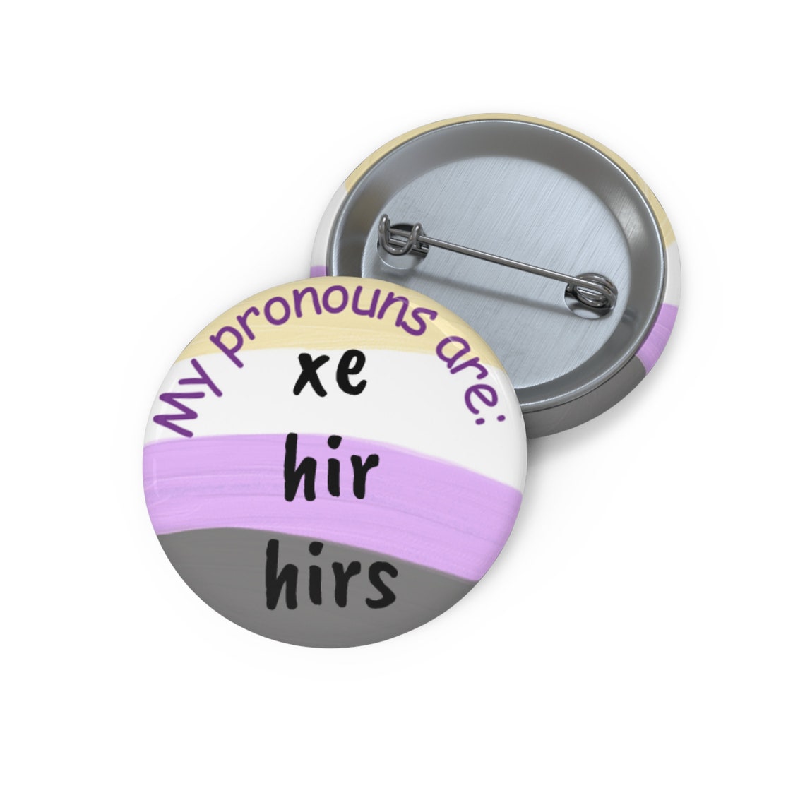 Xe/hir/hirs Neopronoun Pronoun Pin - Etsy