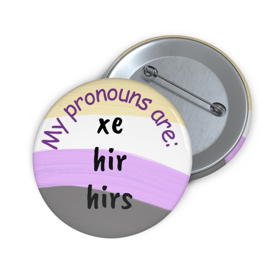 Xe/hir/hirs Neopronoun Pronoun Pin - Etsy