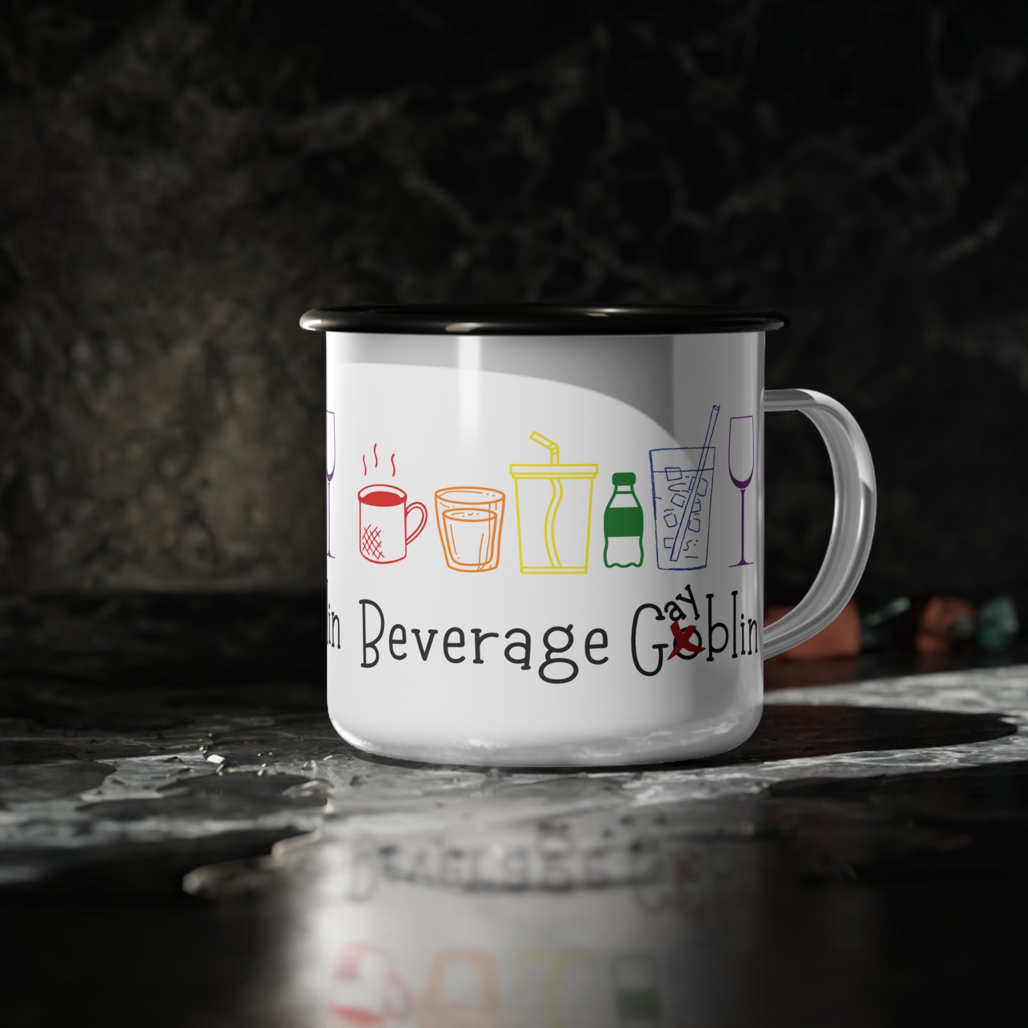 Beverage Goblin Enamel Camp Cup - Etsy