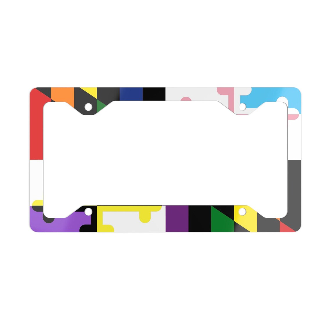 License Plate Frame, Maryland State Flag Pride LGBT Nonbinary Trans Car ...
