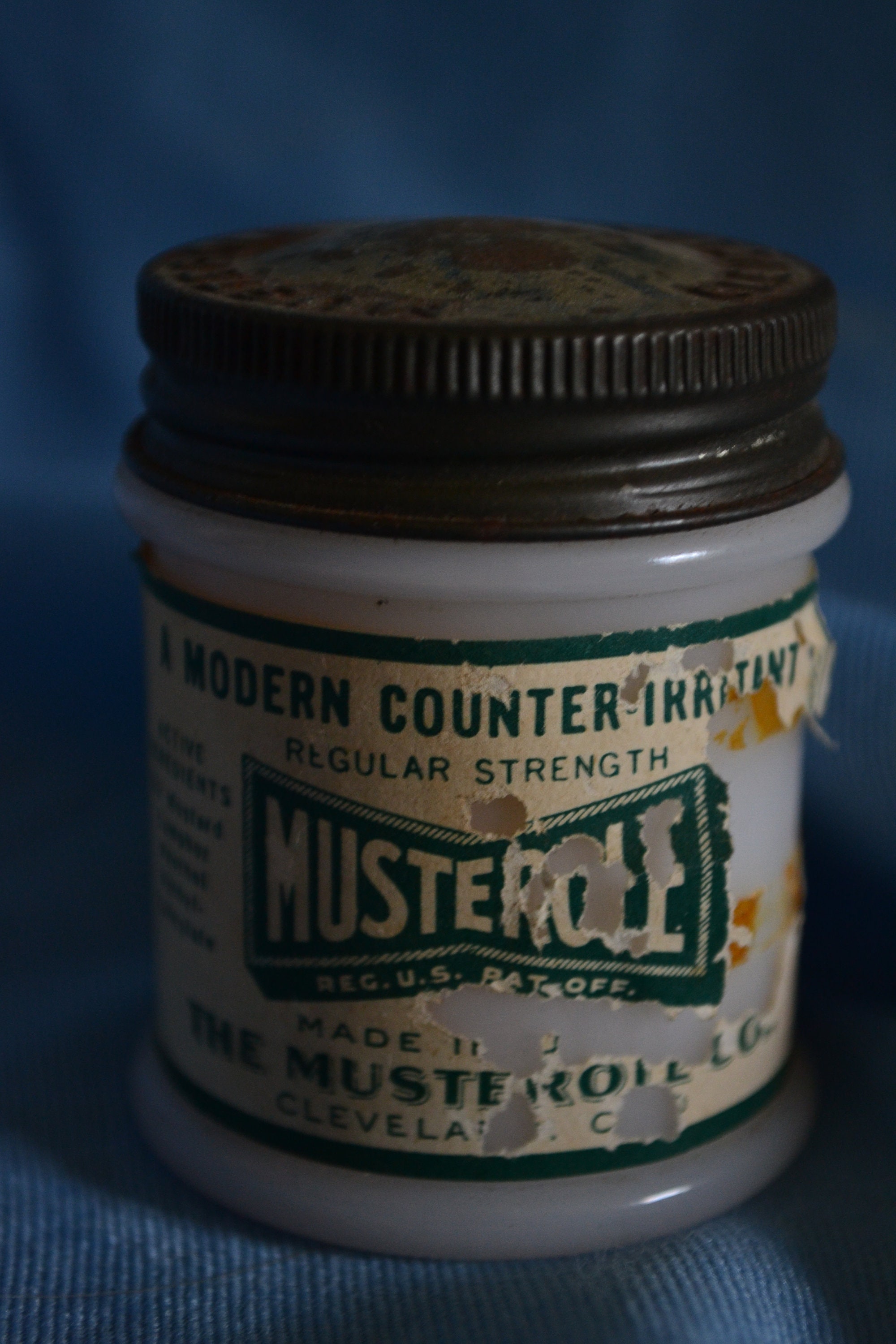 Apothecary Jar Musterole White Milk Glass Jar With Embossed - Etsy