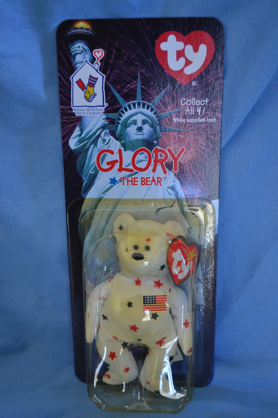 Ronald Mcdonald House Charities Ty Teenie Beanie Baby Glory the Bear Mcdonald s Happy Meal Toy New in Packaging U.S.A. Etsy UK