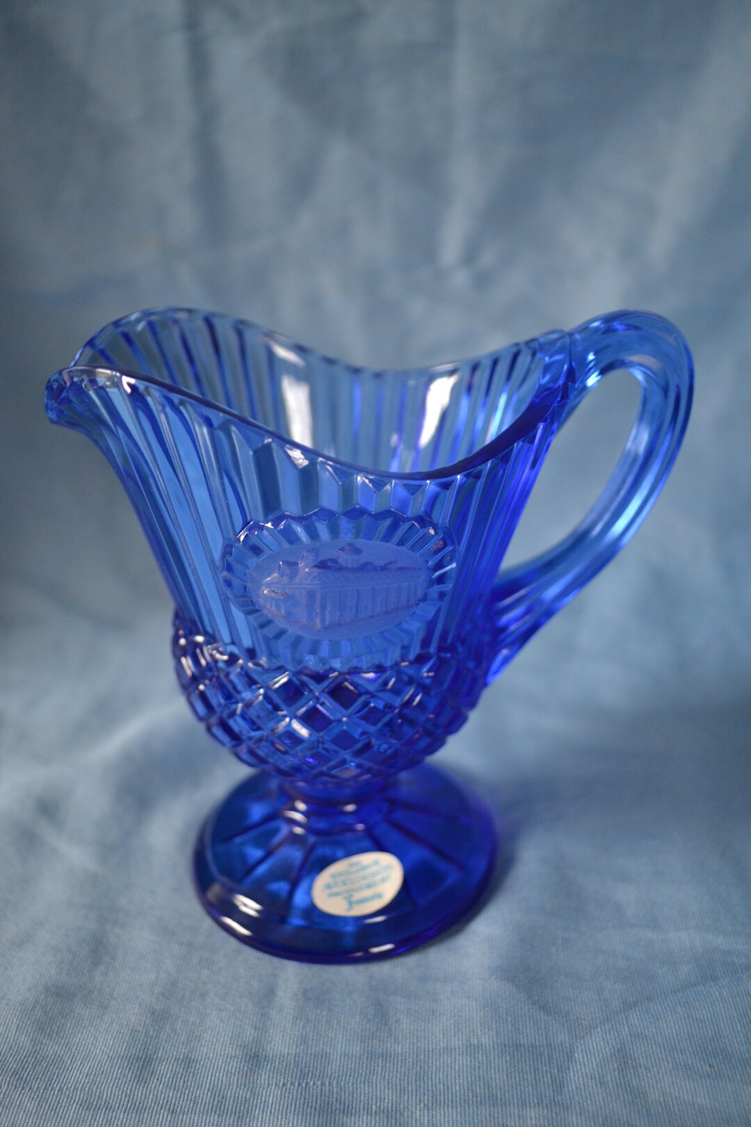 Vintage Fostoria Pitcher and Candle: Mount Vernon Bicentennial ...