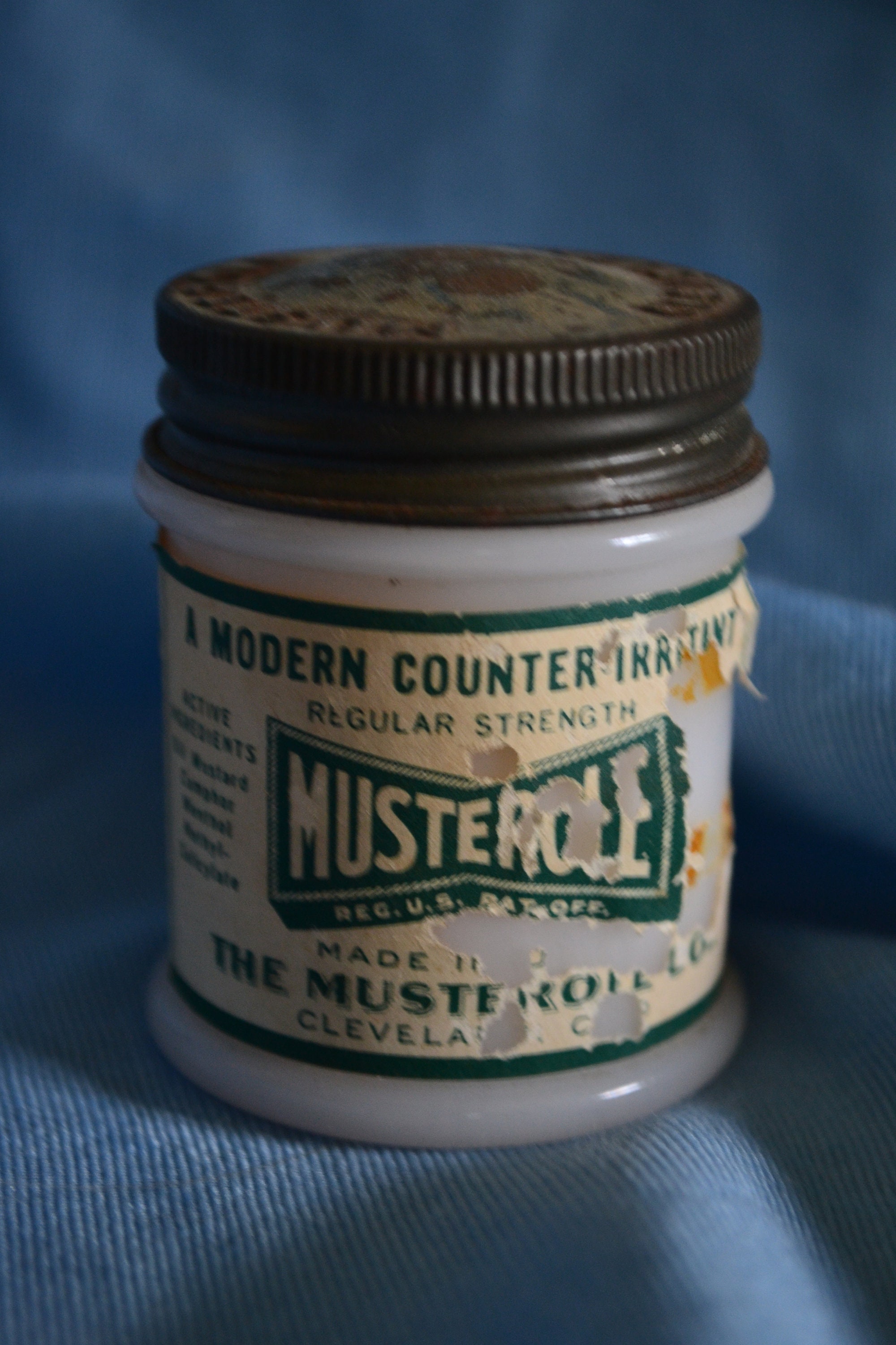 Apothecary Jar Musterole White Milk Glass Jar With Embossed - Etsy