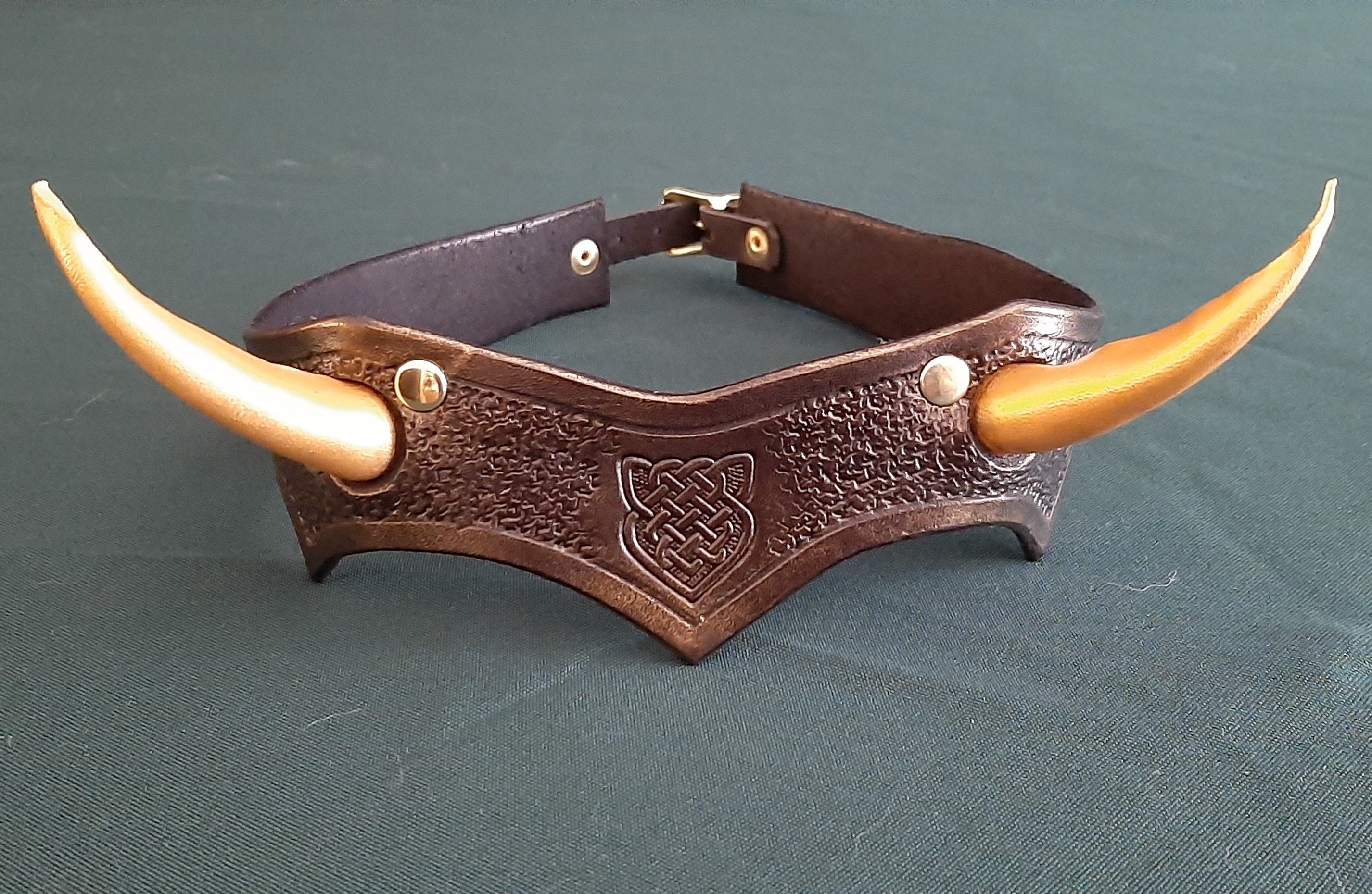 Leather Costume LARP Loki Horn Headband | Etsy