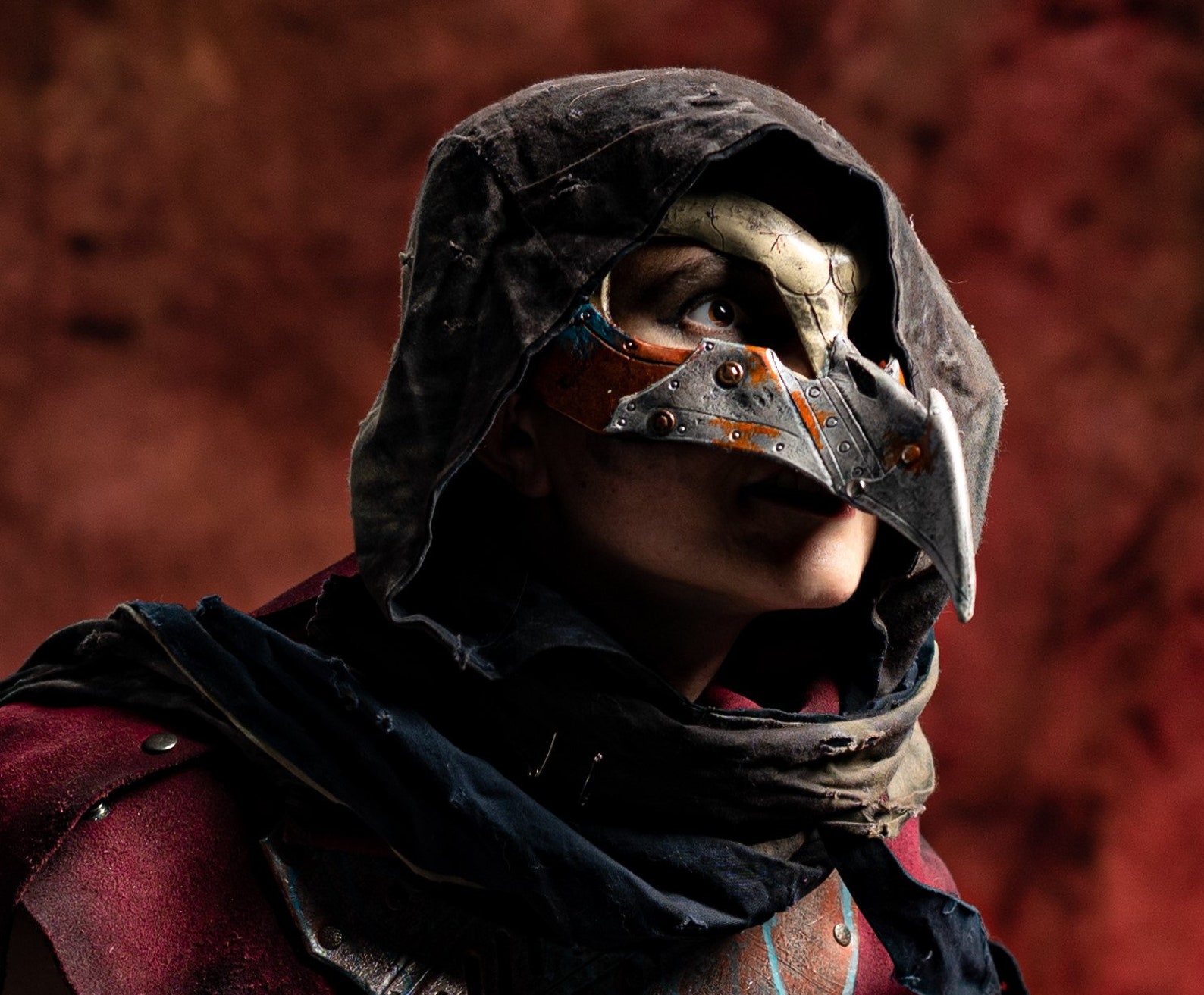 Crow Skull Leather Mask Bone - Etsy