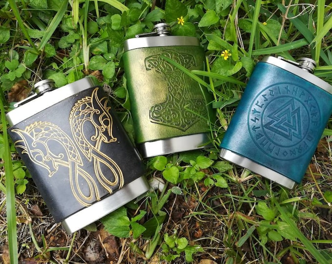 Norse Design Flask - Etsy
