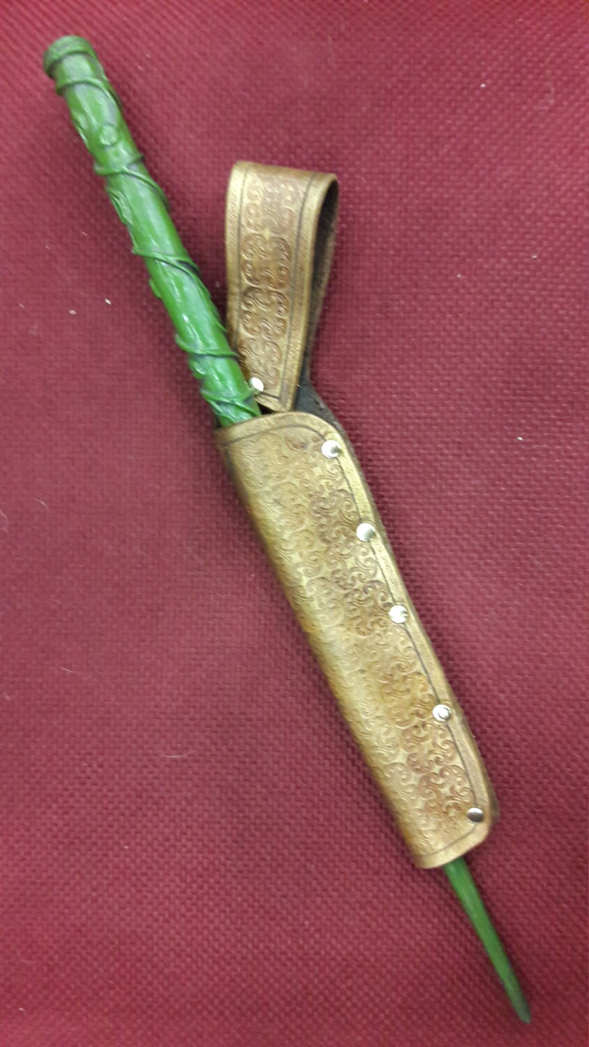 Hand Tooled Leather Wand Holster - Etsy